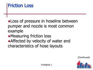 IFSTA Chapter 14 Fire Streams for Firefighting | PPTX