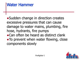 IFSTA Chapter 14 Fire Streams for Firefighting | PPTX