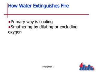 IFSTA Chapter 14 Fire Streams for Firefighting | PPTX