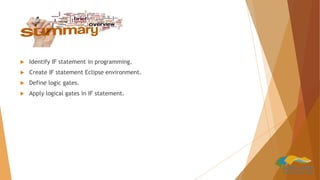 If statement control flow | PPT