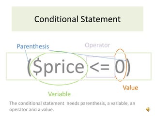 If Statements for PHP | PPT