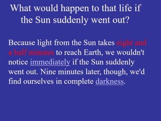 If Sun is not... | PPT