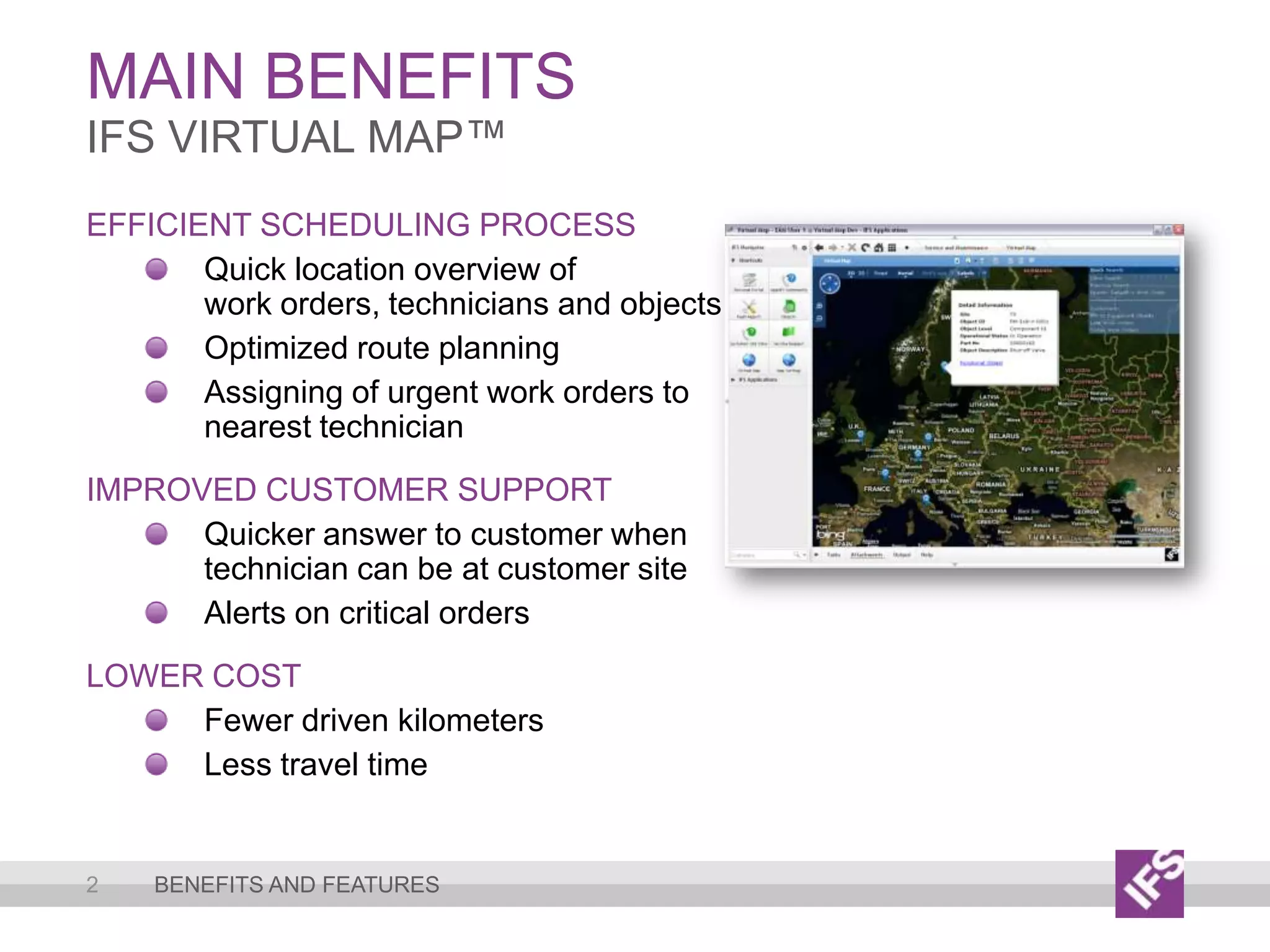 Ifs Virtual Map Solution Overview | PPSX