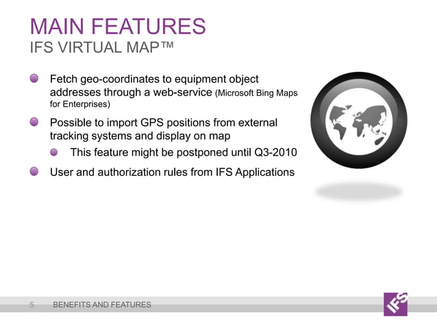 Ifs Virtual Map Solution Overview | PPSX