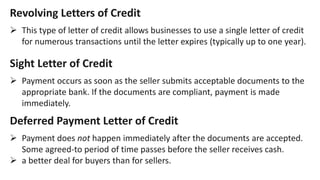 LETTER OF CREDIT(LOC) | PPTX