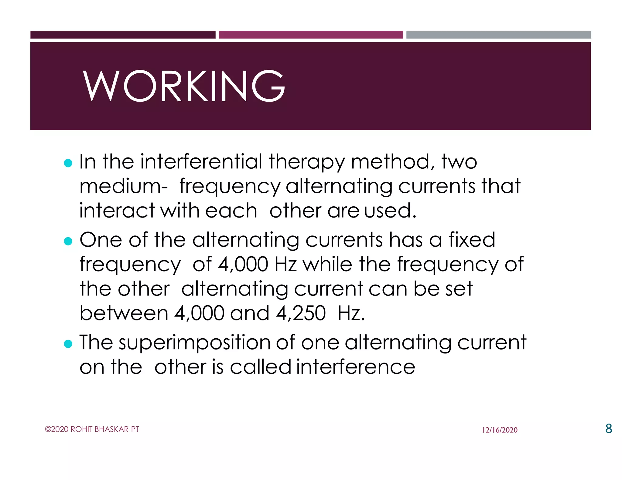 Interferential Therapy / Interferential Current (IFC) I Physiotherapy ...