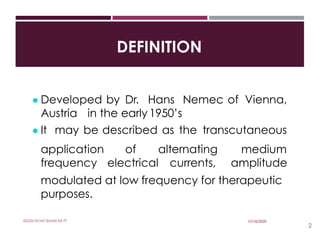 Interferential Therapy / Interferential Current (IFC) I Physiotherapy ...