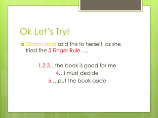 How to Find a JUST RIGHT Book | PPTX