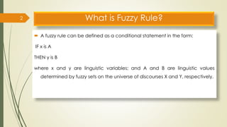 If then rule in fuzzy logic and fuzzy implications | PDF