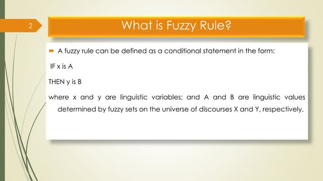 If then rule in fuzzy logic and fuzzy implications | PDF