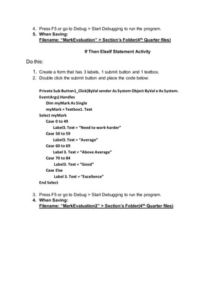 If then statement activity | DOCX