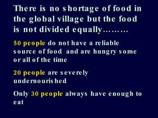 If The World Were A Village | PPT