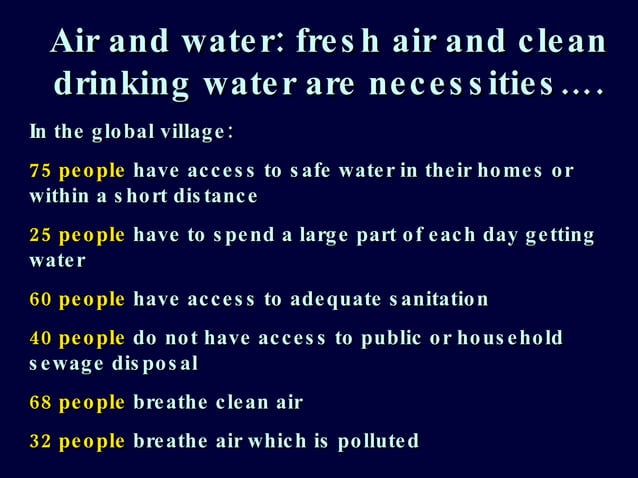 If The World Were A Village | PPT