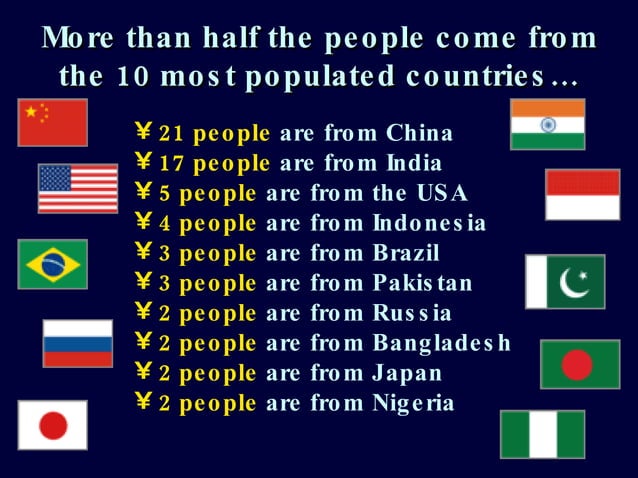 If The World Were A Village | PPT