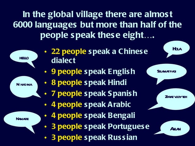 If the world were a village | PPT | Indoor Environmental Quality | Home ...