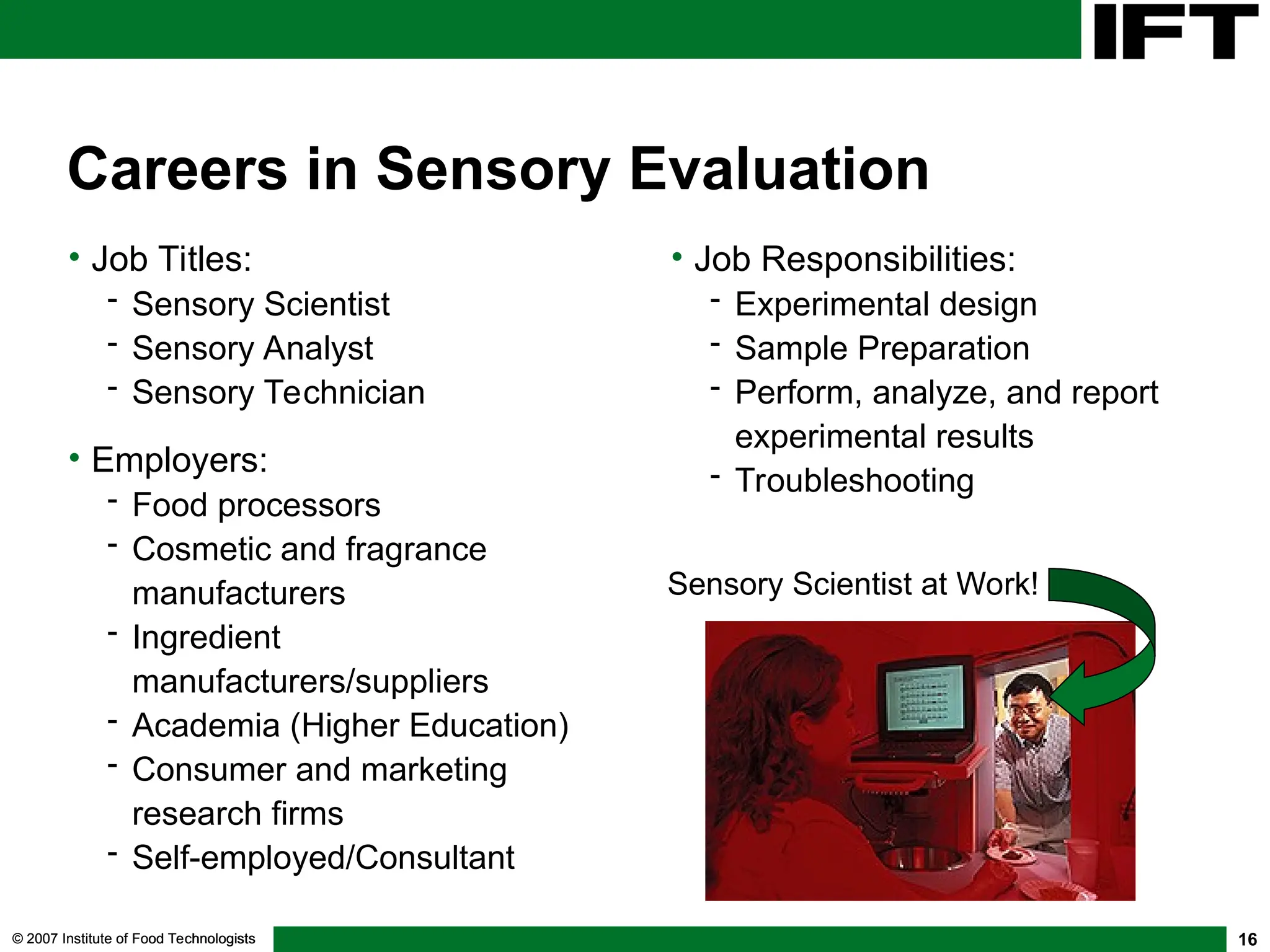 Sensory Science 101 Part II: Sensory Evaluation Methods | PPT