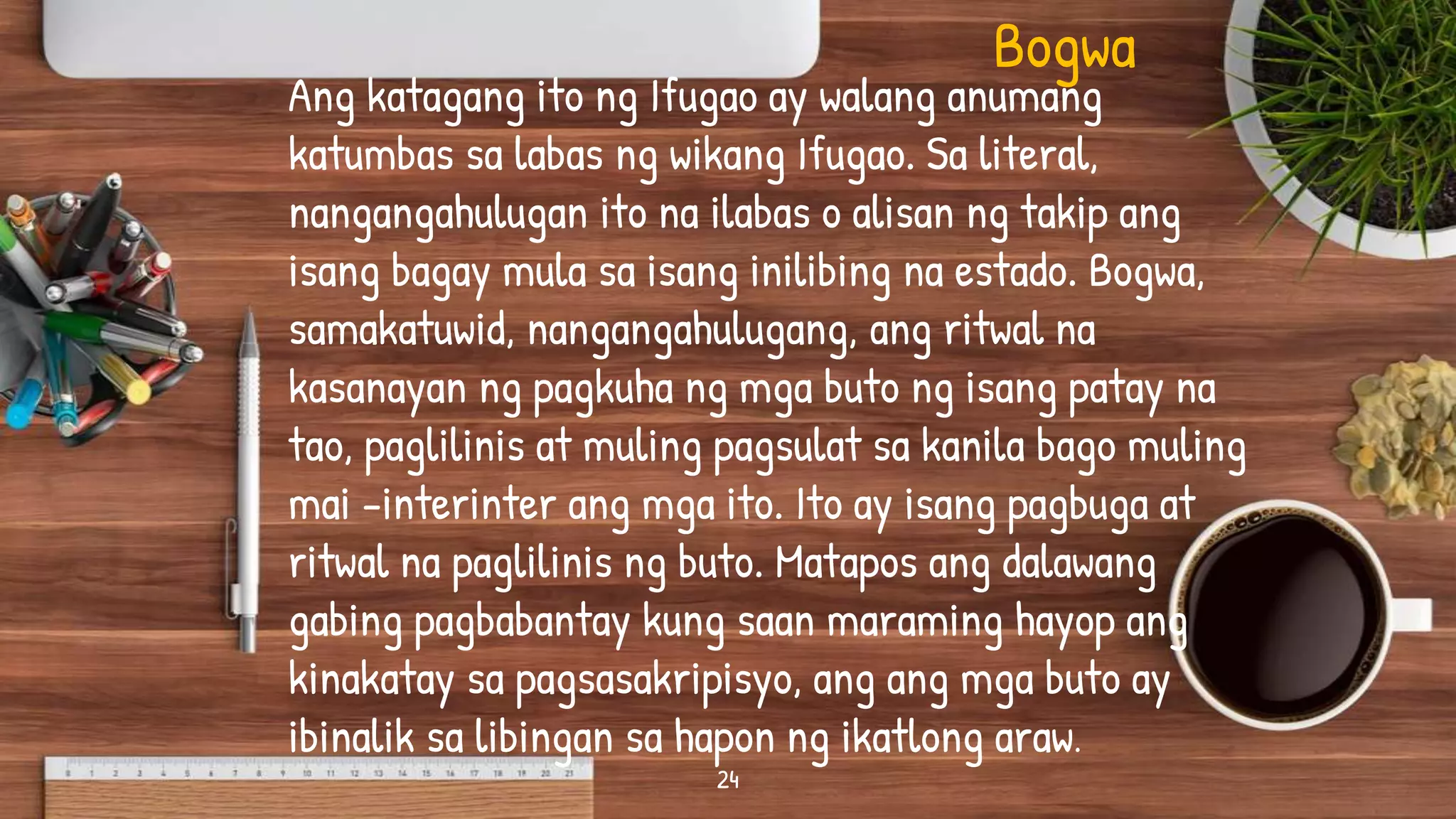 ifugao terms proposed for incorporation into the vocabulary of the ...