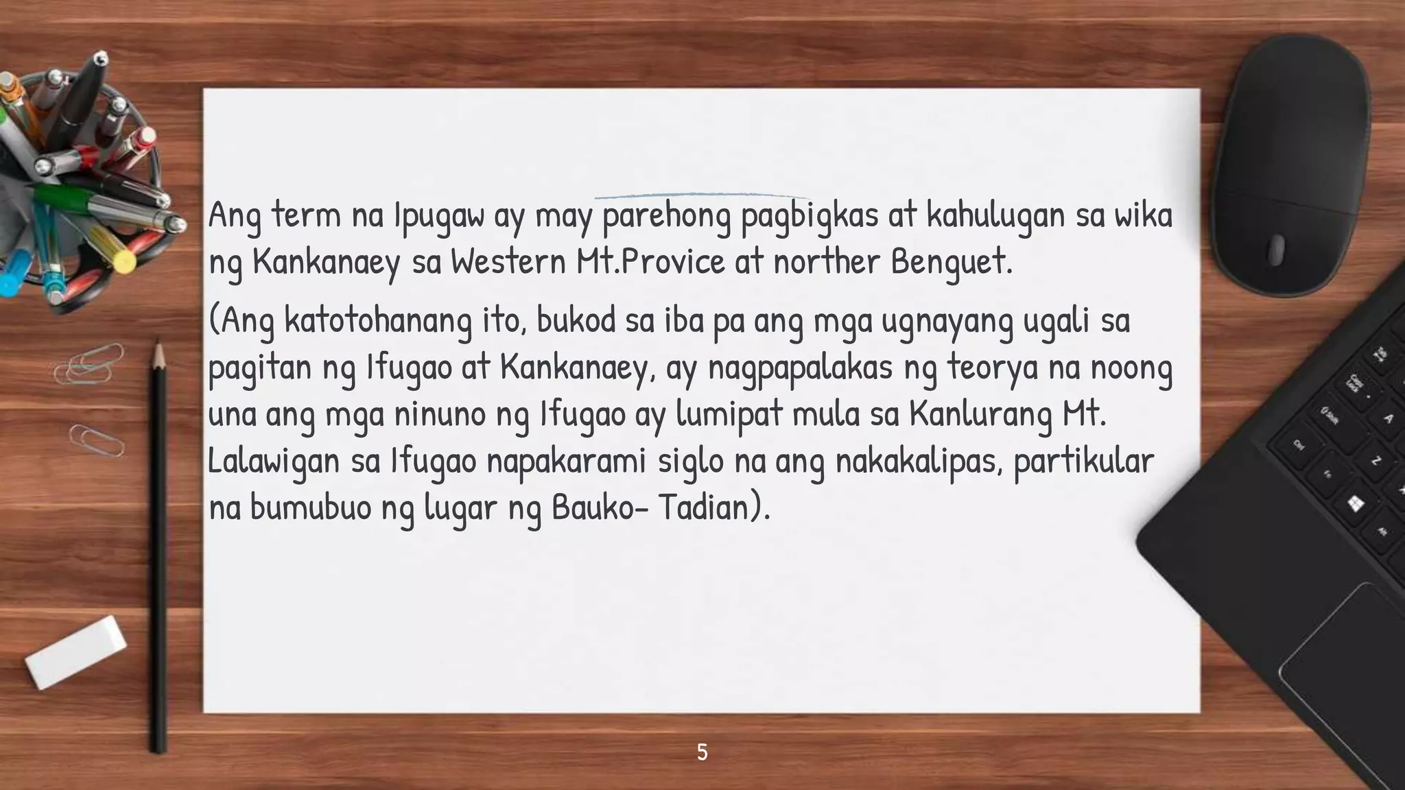 ifugao terms proposed for incorporation into the vocabulary of the ...