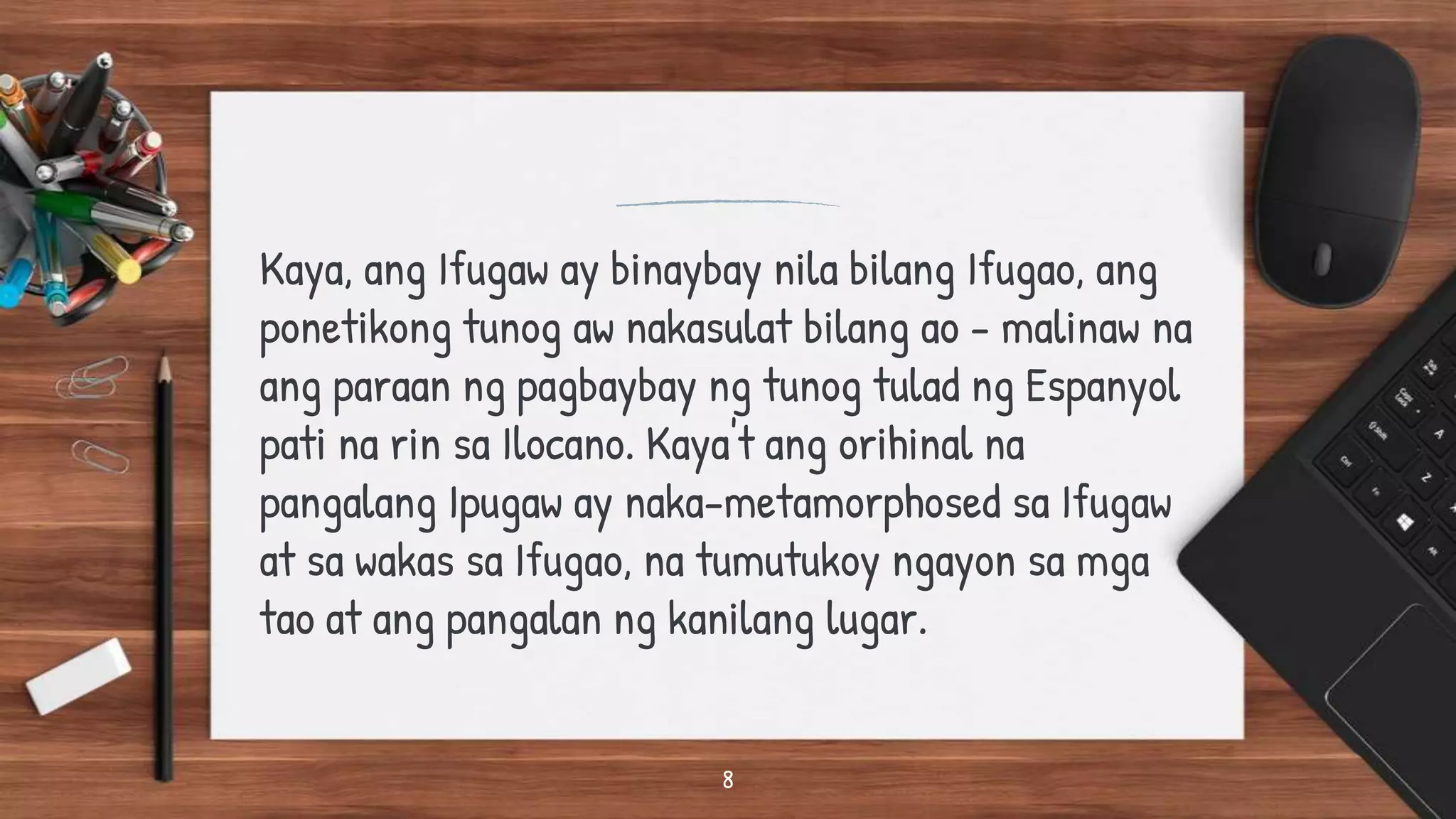 ifugao terms proposed for incorporation into the vocabulary of the ...