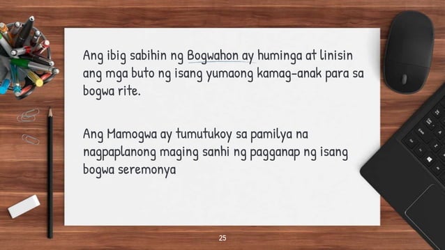 ifugao terms proposed for incorporation into the vocabulary of the ...
