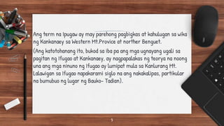 ifugao terms proposed for incorporation into the vocabulary of the ...