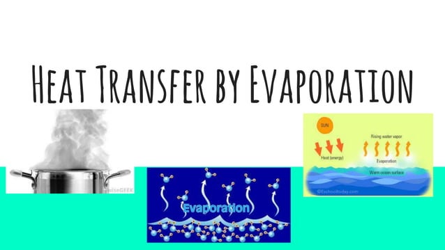 Heat transfer by evaporation | PDF