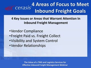 Inbound Logistics: The Power of a Transportation Management System and ...