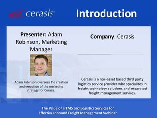 Inbound Logistics: The Power of a Transportation Management System and ...