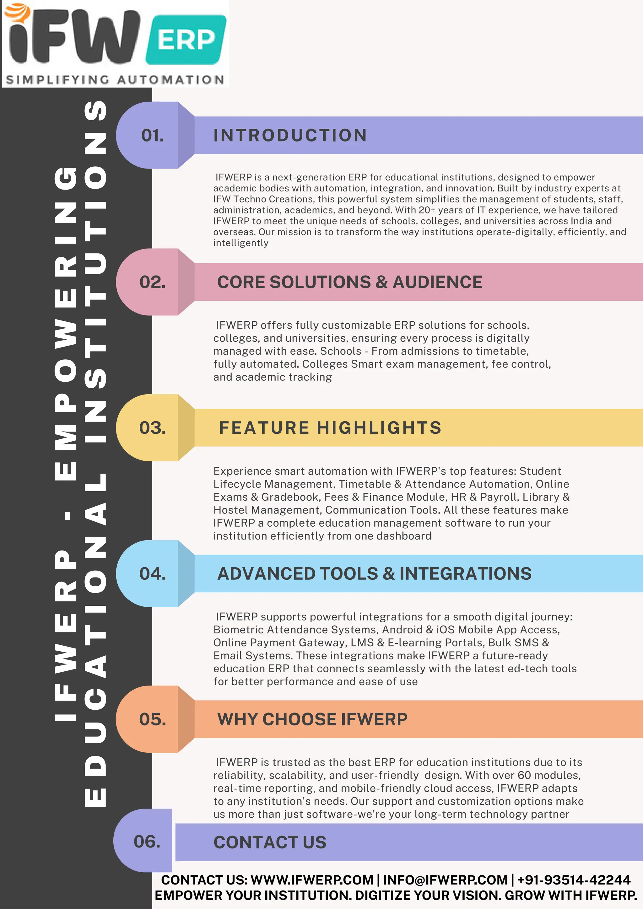 University ERP System at ifw techno creation | PDF