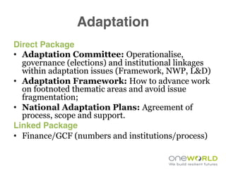 Climate change: Global state of play and climate finance vis-à-vis ...