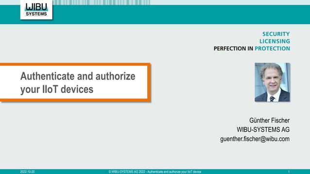 Authenticate and authorize your IIoTdevices | PPT Authenticate and authorize your IIoTdevices | PPT