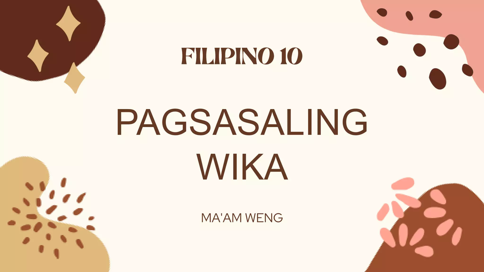 PAGSASALING WIKA | PPTX