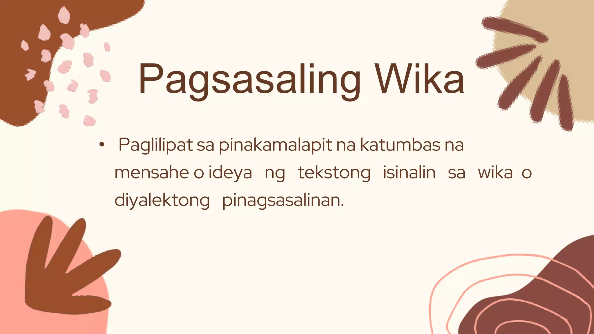 PAGSASALING WIKA | PPTX
