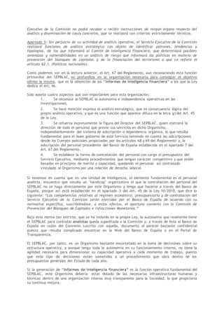 El sepblac como unidad de inteligencia financiera en el reglamento | DOCX