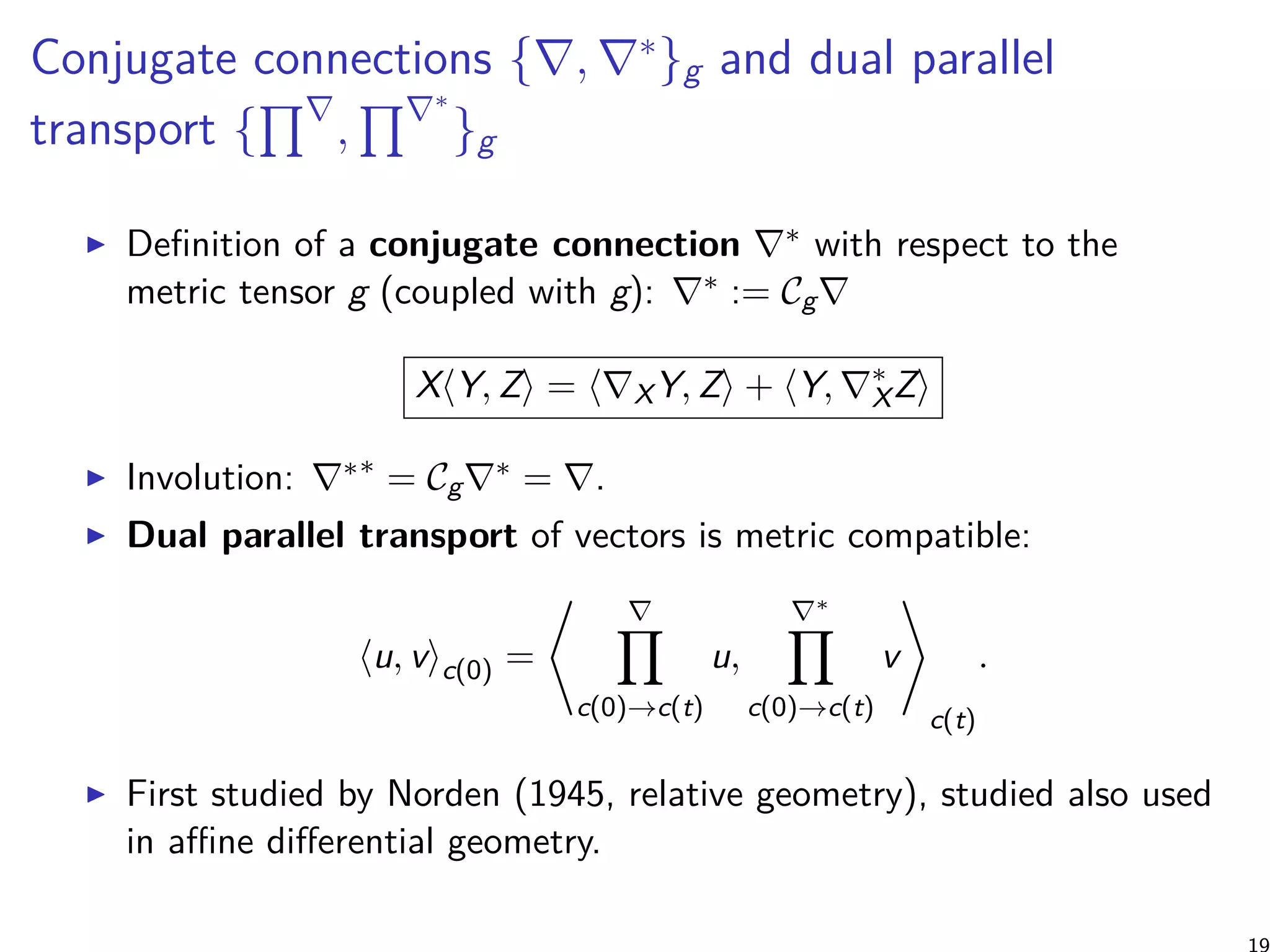Information geometry: Dualistic manifold structures and their uses | PDF
