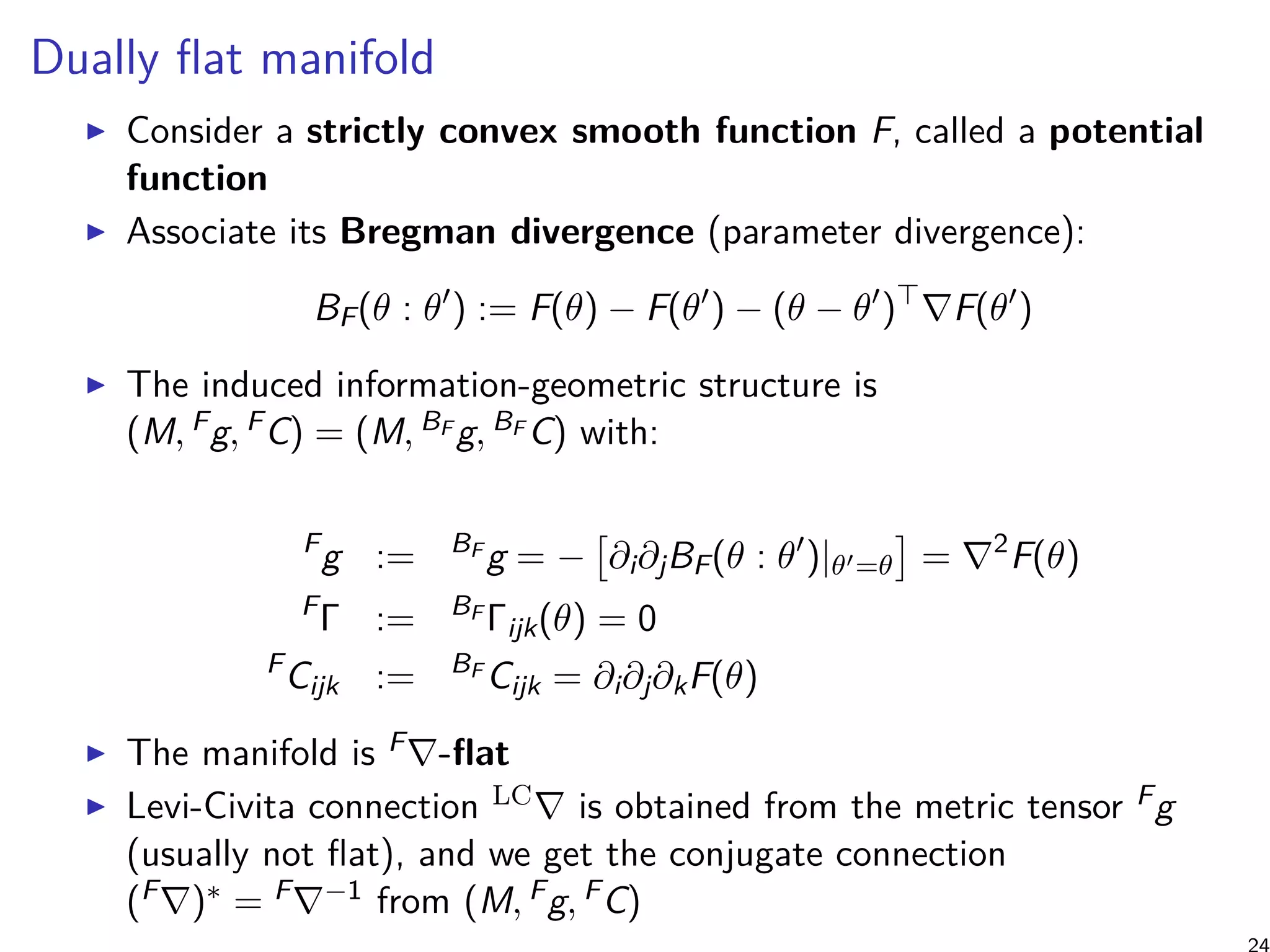 Information geometry: Dualistic manifold structures and their uses | PDF