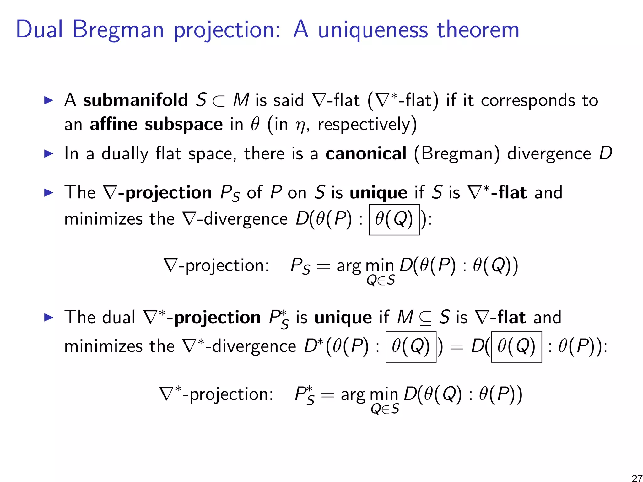 Information geometry: Dualistic manifold structures and their uses | PDF