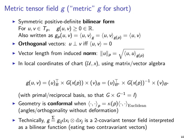 Information geometry: Dualistic manifold structures and their uses | PPT