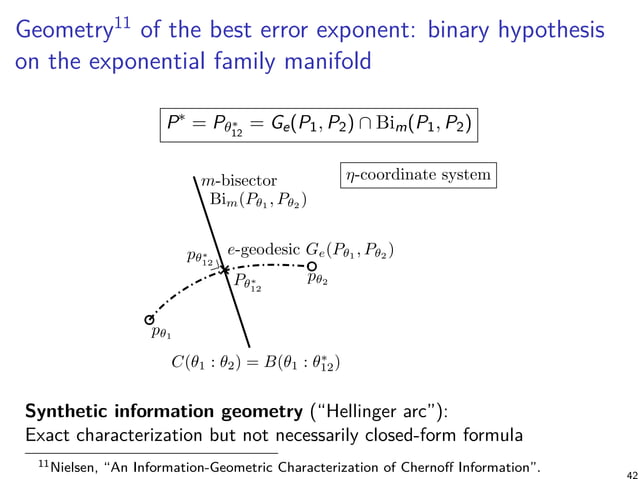 Information geometry: Dualistic manifold structures and their uses | PPT