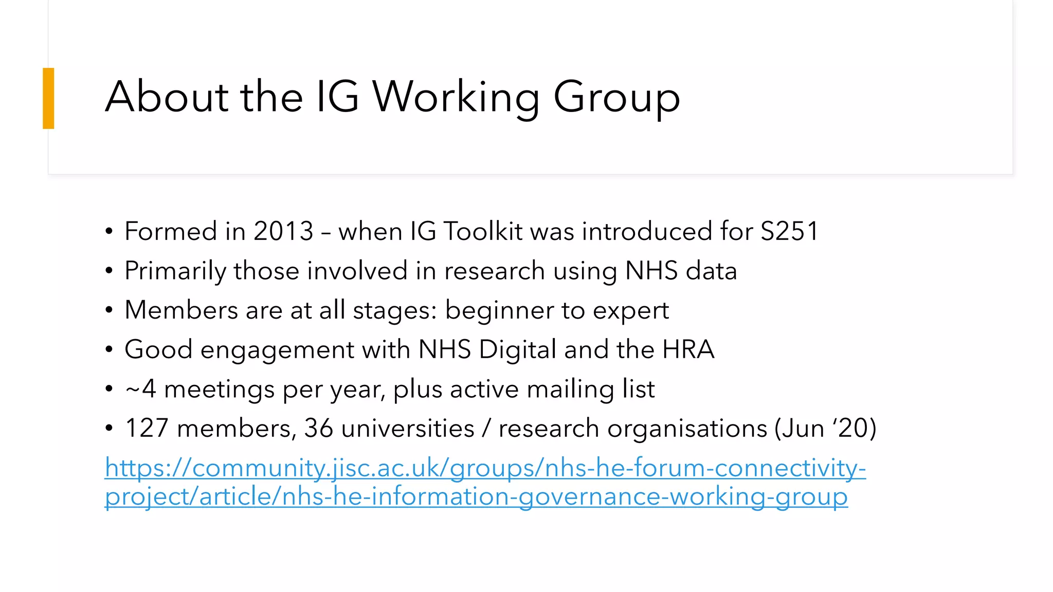 IG working group update | PDF | Technology & Computing