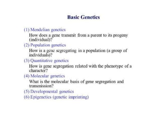 introductory genetics | PPTX