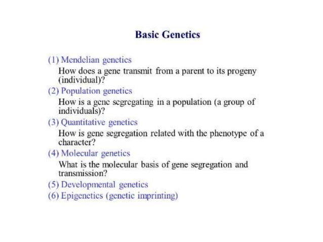 introductory genetics | PPTX