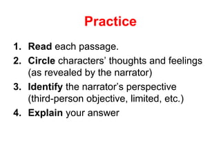 Ig 2 and as revisiosn modes of-third-person-narration-lesson | PPT