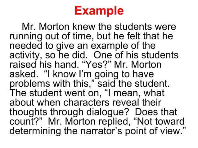 Ig 2 and as revisiosn modes of-third-person-narration-lesson | PPT
