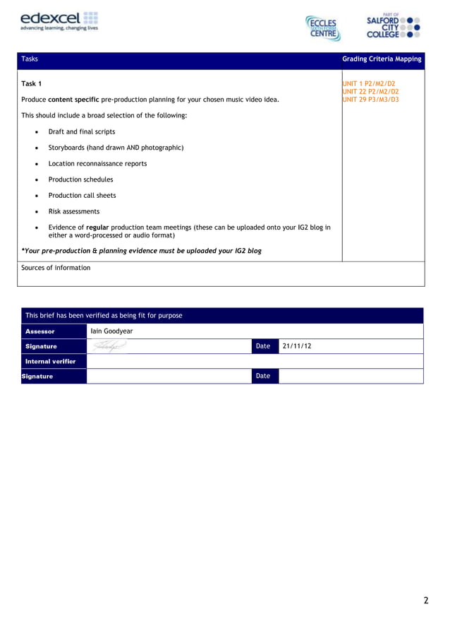 IG2 Assignment Brief | PDF
