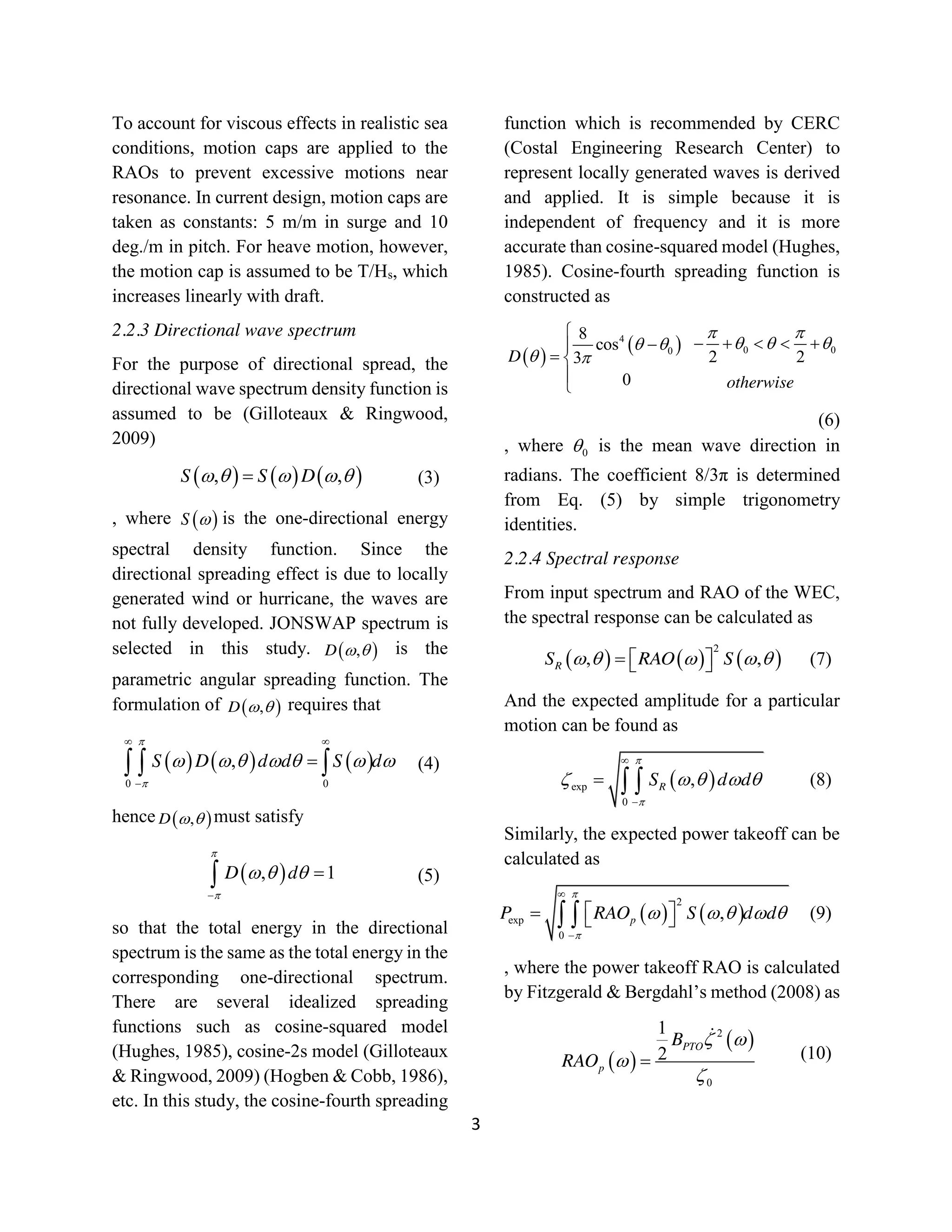 Directional Spreading Effect on a Wave Energy Converter | PDF