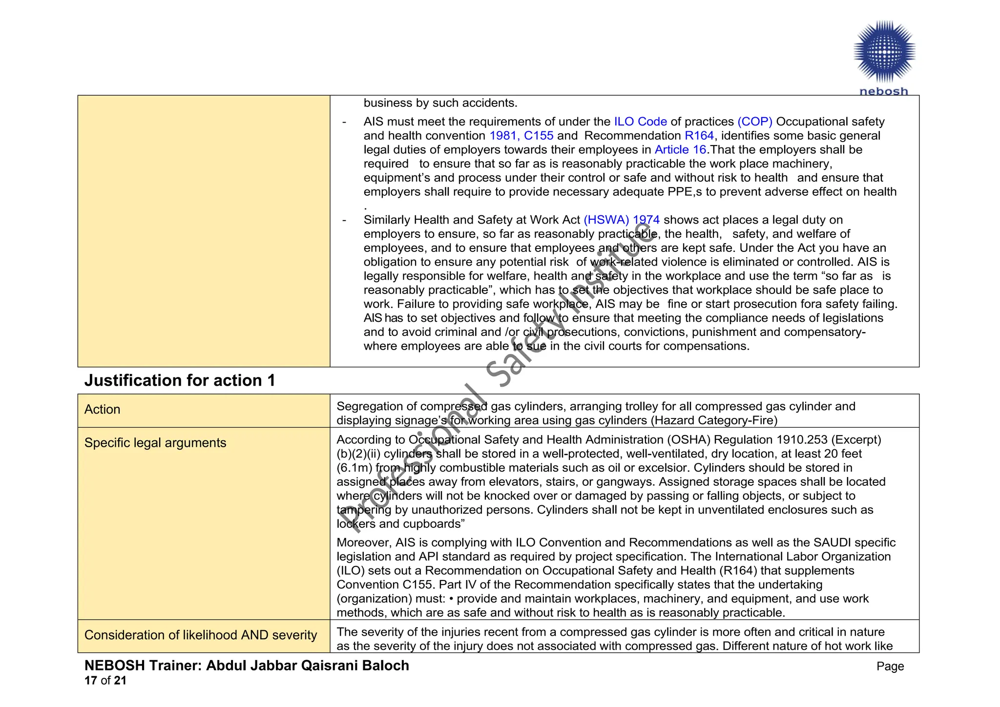 IG2May2022.docx. For ig2 NEBOSH project pdf | DOCX