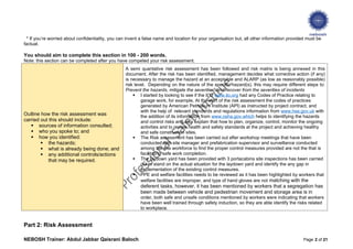 IG2May2022.docx. For ig2 NEBOSH project pdf | DOCX