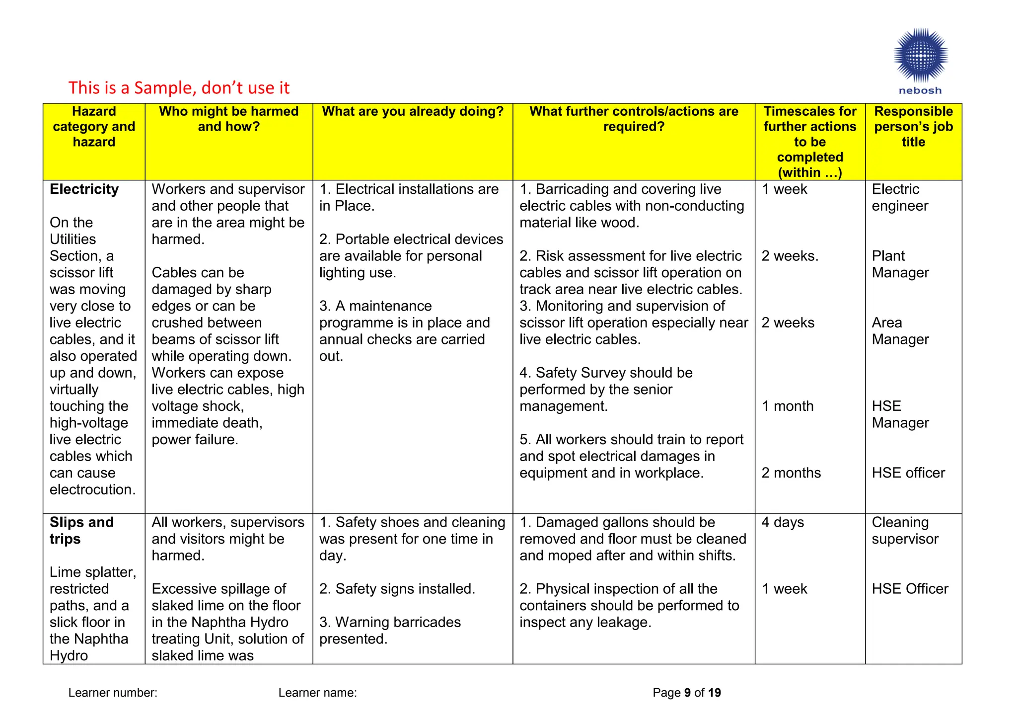 International General certificate risk assessment report of | PDF