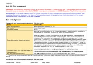 IG2 Risk Assessment.for any copany .docx